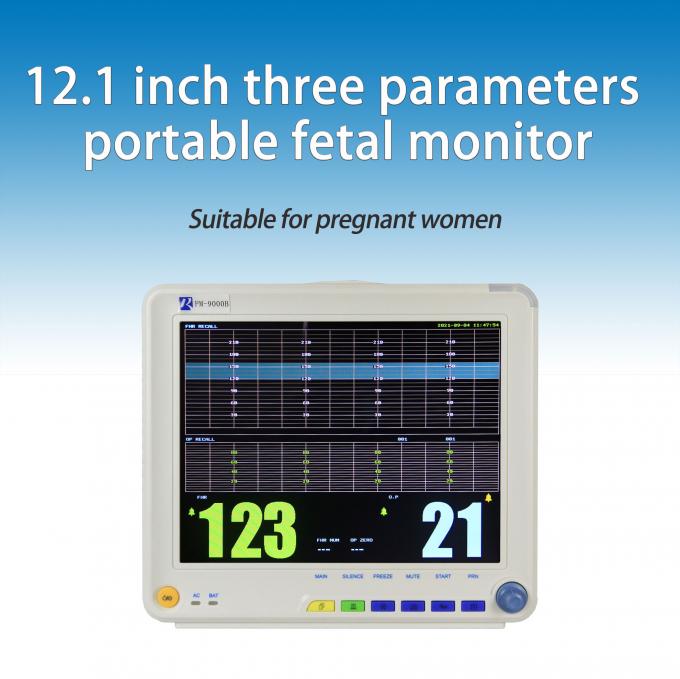 Multi Parameter Fetal Heart Rate Monitor Toco FHR FM High Precision For ...