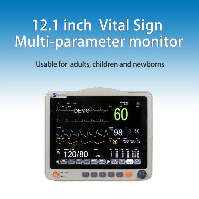 Color Touch Screen Multiparameter Patient Monitor 12 Inch ICU Patient ...