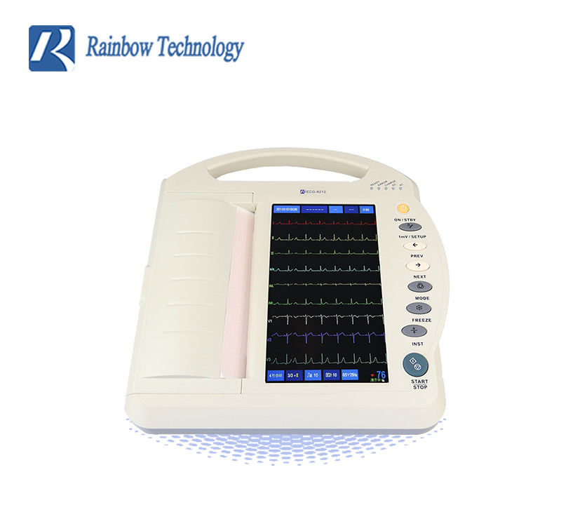 10.1 Inch Touch Screen External Data Transfer 12 Channel ECG Machine ...