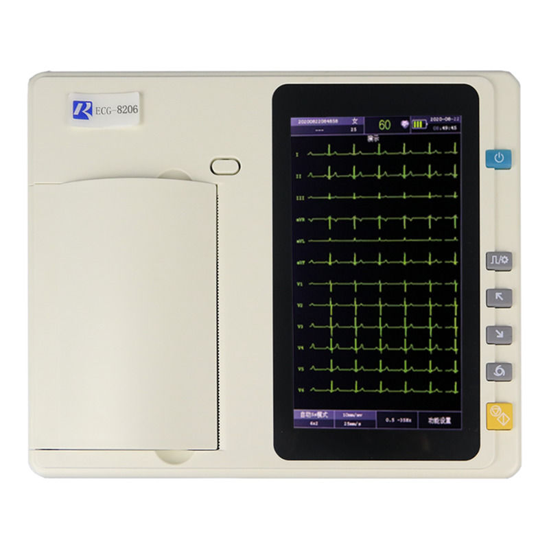 7 inch TFT Screen Medical Instrument 3/6 channel ECG Machine for ...