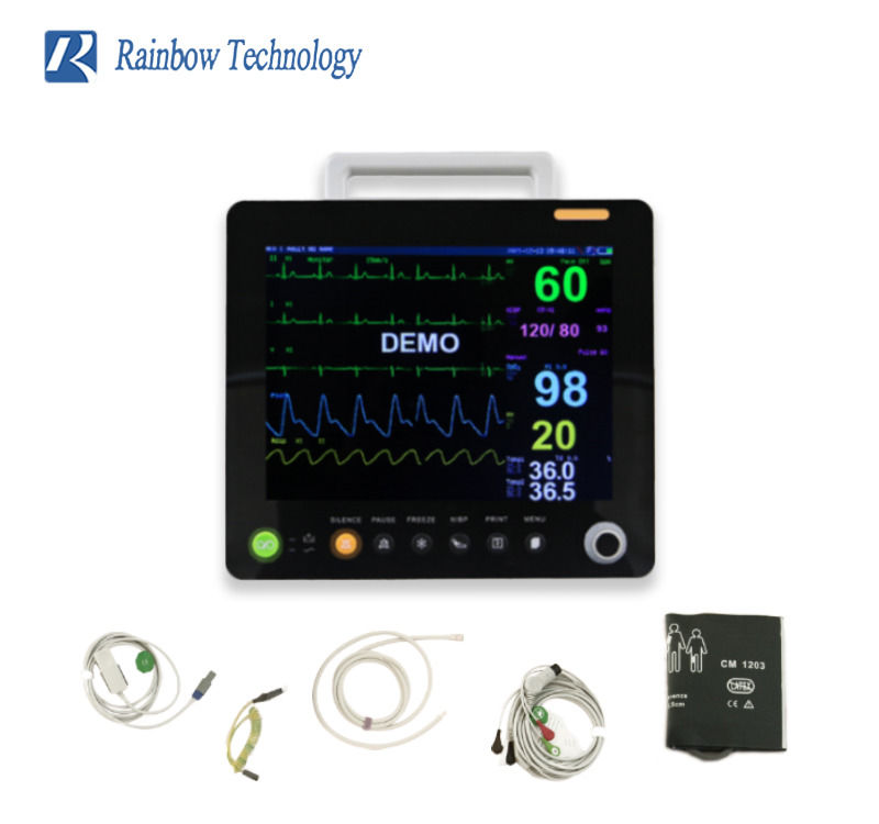 Highly Accurate Color LCD Display Parameter Patient Monitor for HR ...