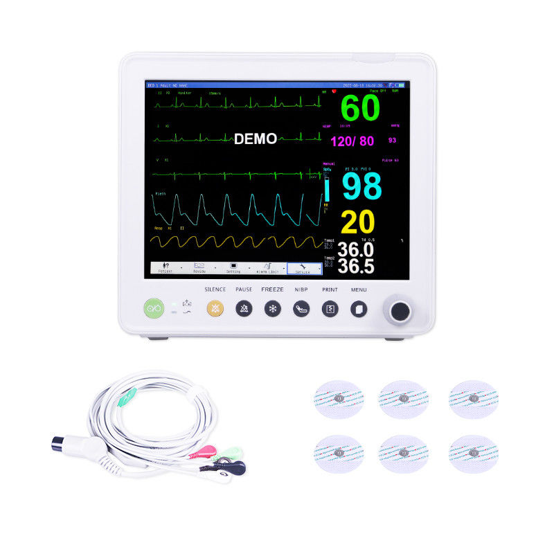 ICU Bedside Multiparametros Monitores Medical 12.1 Inch Multi Parameter ...