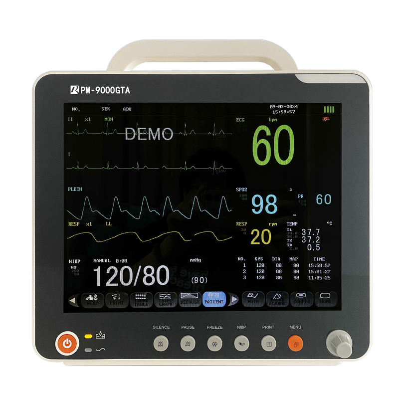 12 inch full screen medical vital monitor 6 parameter patient monitor ...