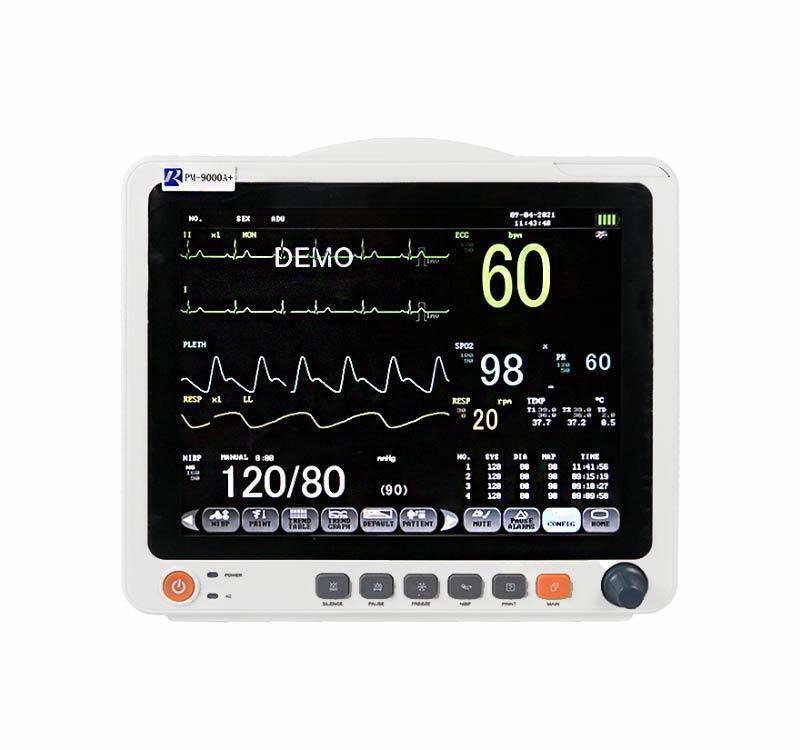 12 Inch Medical Multi-parameter Patient Monitoring System Vital Signs ...