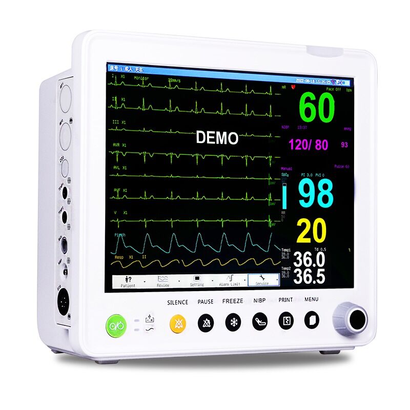Portable Multi Parameter Patient Monitor with 12.1" Color TFT Display ...