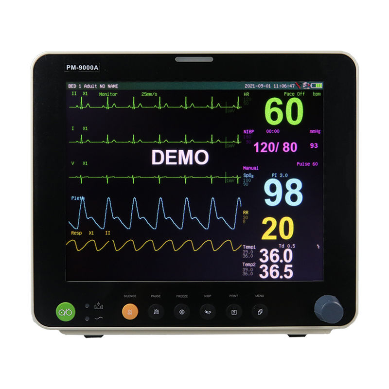 12.1 Inch Colorful Multiparameter Patient Monitor High Resolution TFT ...