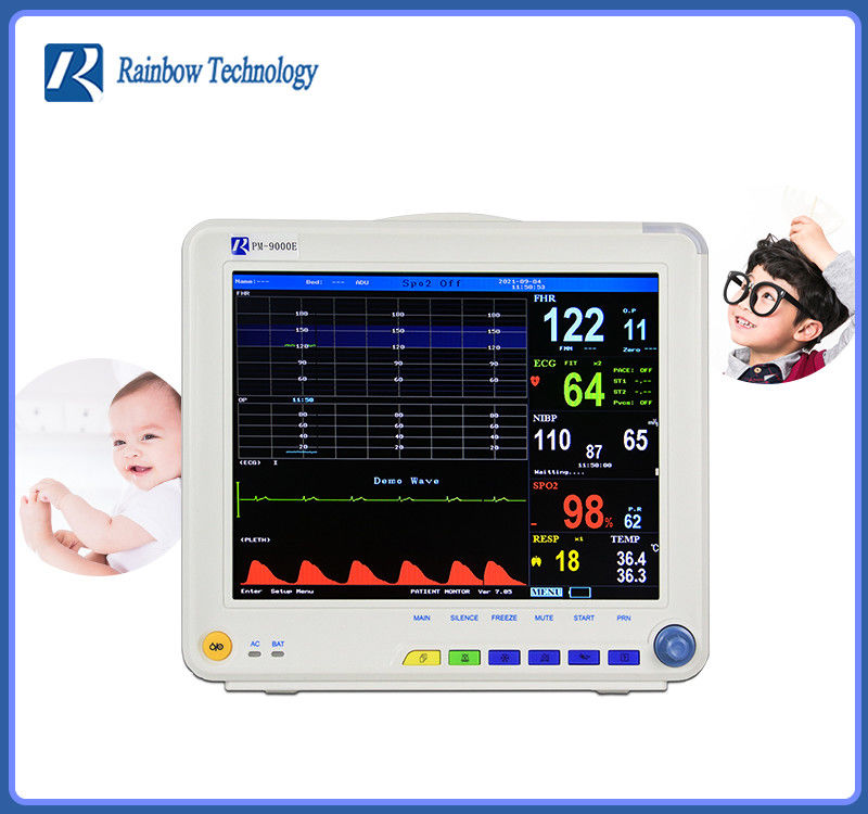220V Patient Monitor Multiparameter 12.1 Inch Portable Maternal Fetal ...