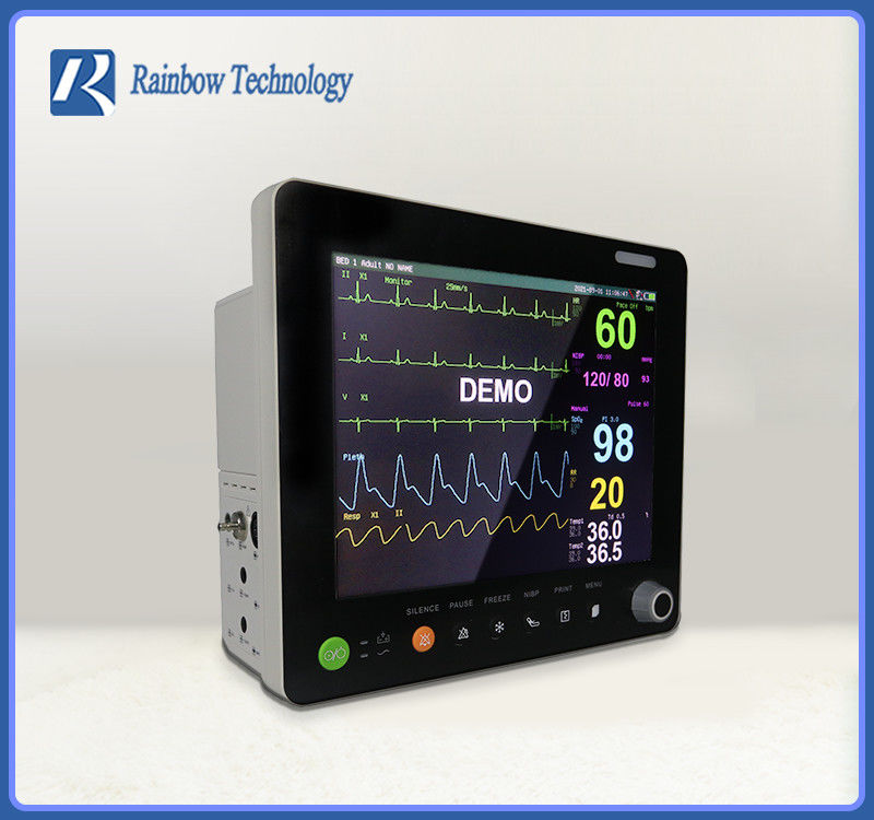 Digital SpO2 Touch Screen Patient Monitor Dual IBP Wire And Wireless ...