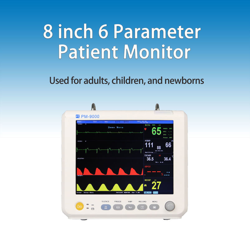 ICU CCU OR Vital Signs Patient Monitor 8 Inches Color TFT LCD Display