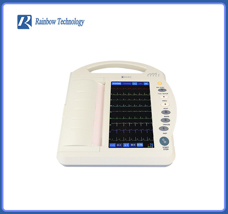 10 Inch Medical ECG Machine Colorful LCD Multiple Working Modes For ...