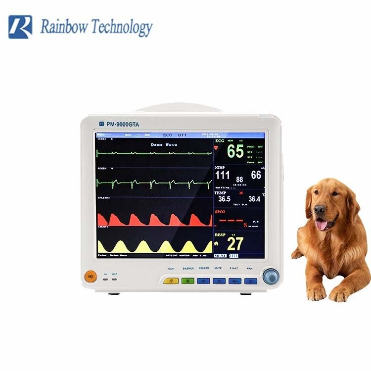 12.1 Inch Veterinary Patient Monitor Portable For Animals Patient Vital ...