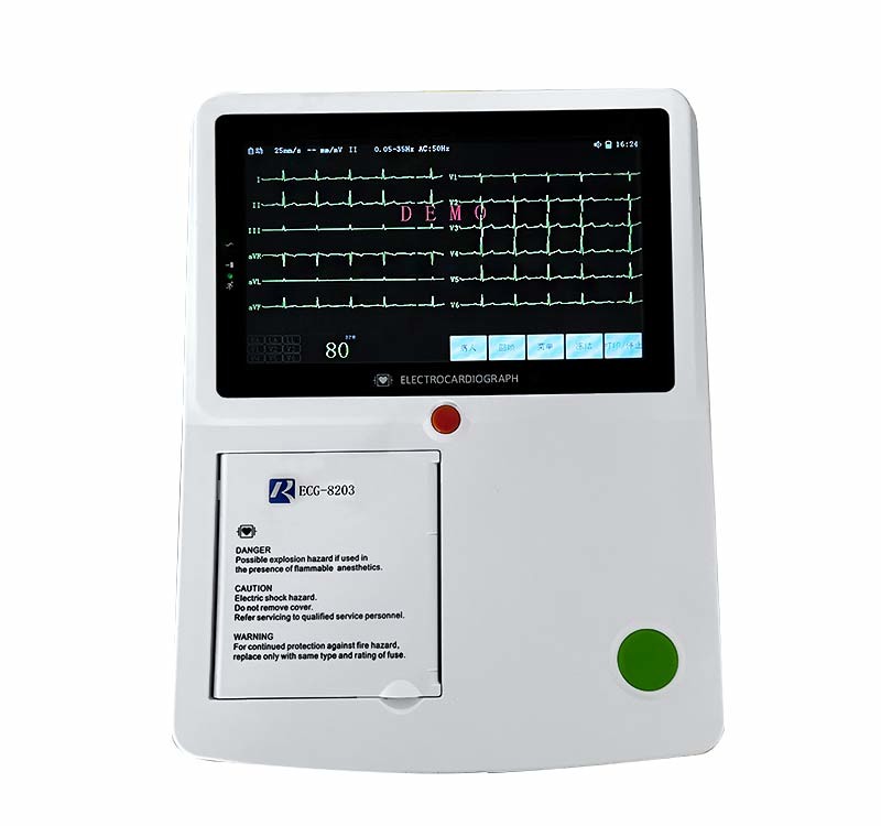 12 Channels Digital ECG Machine High Resolusion With Limb Electrodes ...