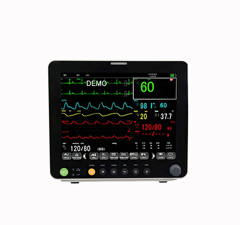 RESP ECG NIBP 6 Parameter Patient Monitor ICU Cardiac Monitor 12.1 Inch
