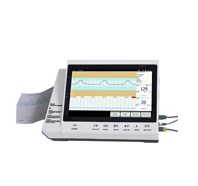 Internal Memory Fetal Heart Rate Monitor TOCO Detection Range 0-100 Units