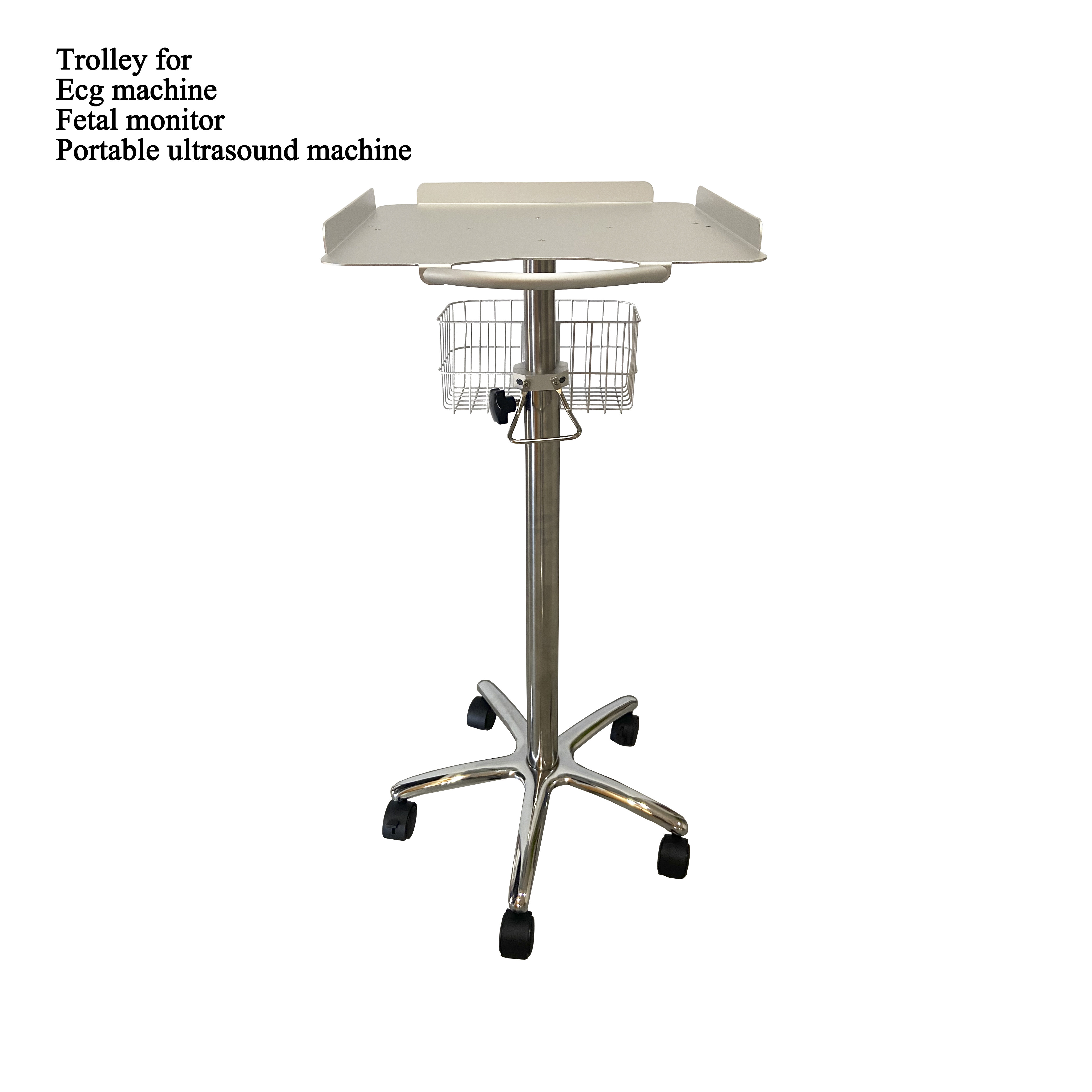 ECG Monitor Roll Stand with Basket for Modern Design and Avaliable OEM ...