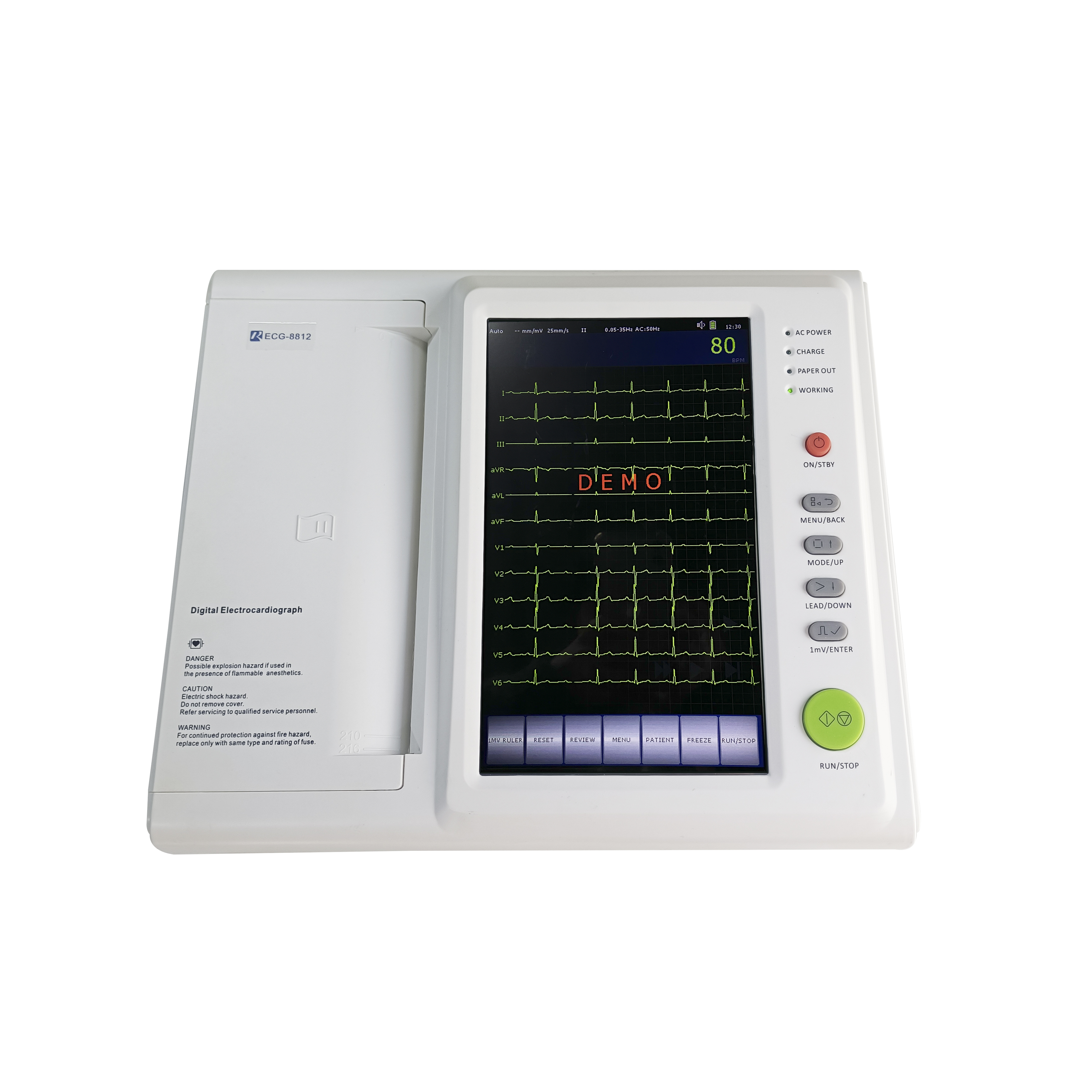 Medical ECG Machine 12-channel Portable Digital ECG Holter ECG ...