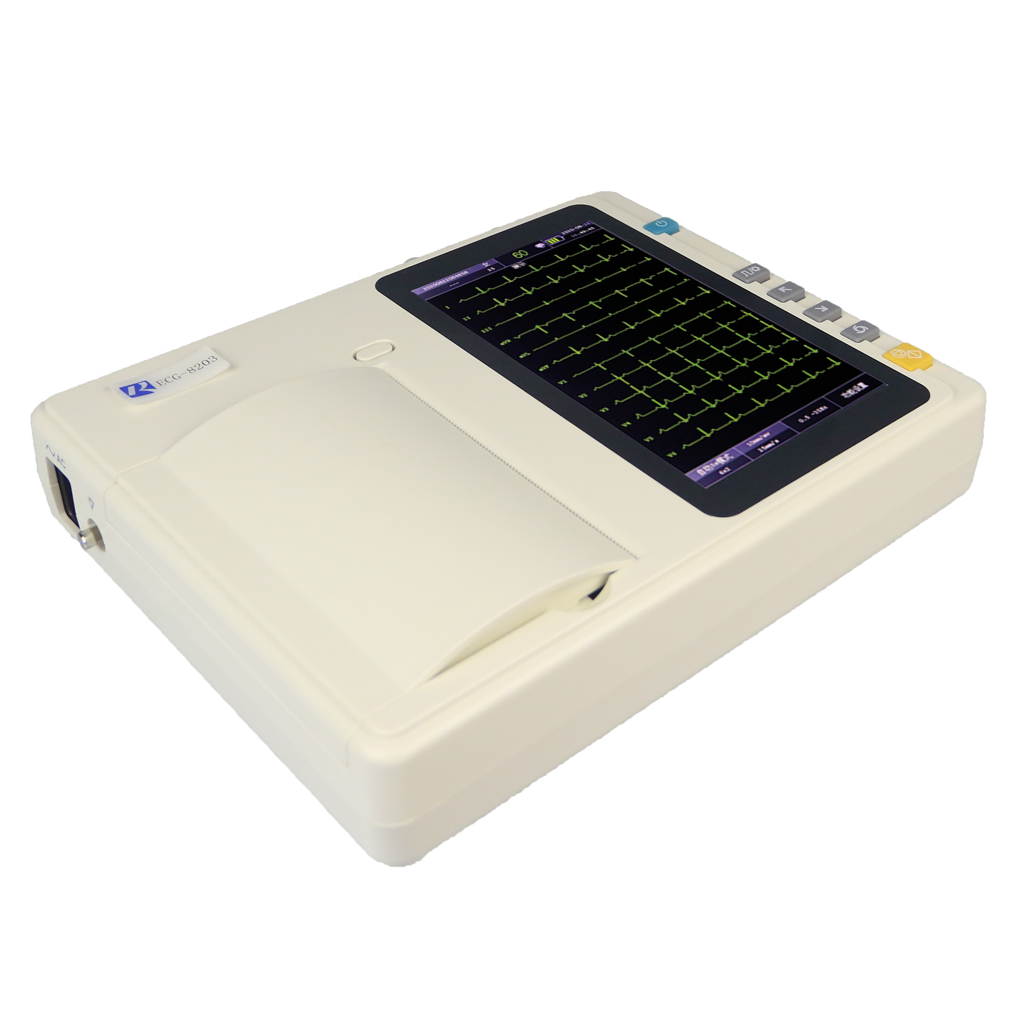 7 Inch 3 Channel Medical ECG Machine ICU CCU Equipment For Clinics