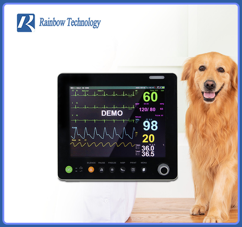 12.1 Inch Veterinary Multi-parameter Monitor Touch Screen Vet Clinic ...