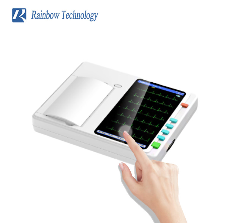 ECG-8203 Medical Electrocardiogram Digital ECG Cardiograph Machine 12 ...