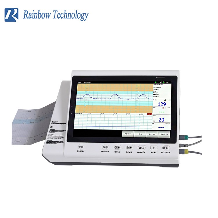 3 Parameters Twins CTG Fetal Heart Rate Monitor Cardiotocography ...