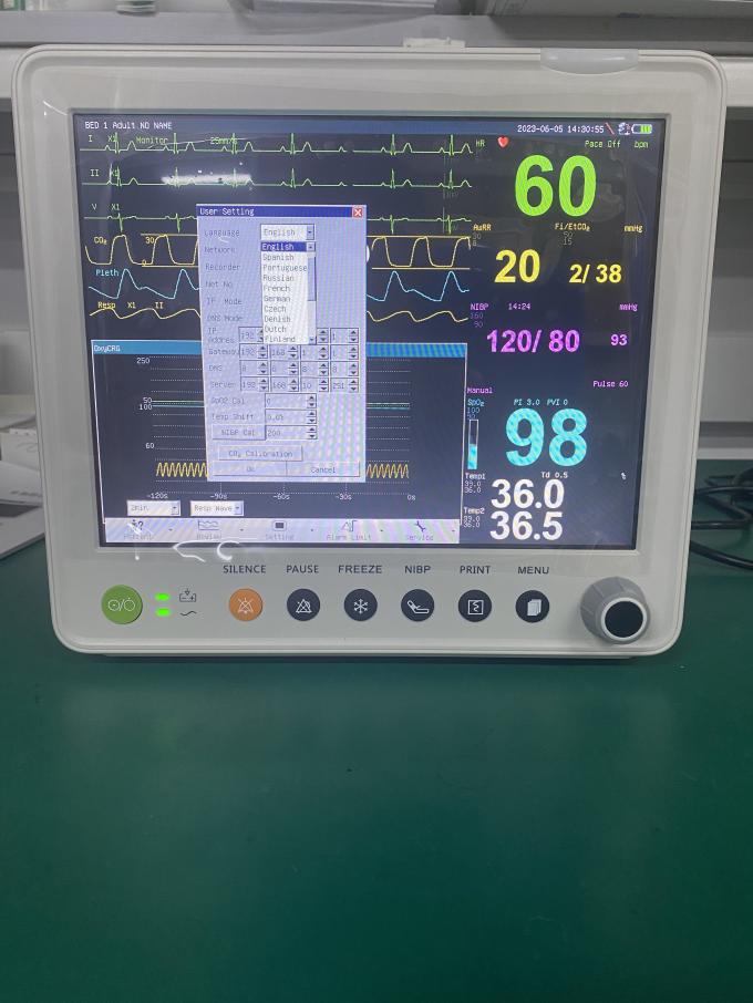 Hospital Equipment Medical 12.1 Inch Patient Monitor With CO2 ...