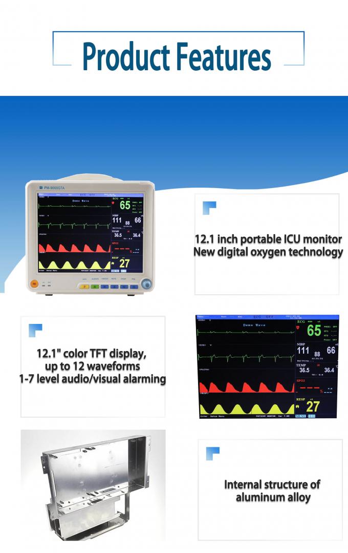 Medical Equipment ICU Vital Signs Wire and Wireless Network Patient ...
